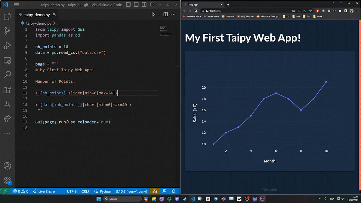 Unlocking the Power of Taipy: Create Full-Stack Web Apps Effortlessly | by Leo Liu | Medium