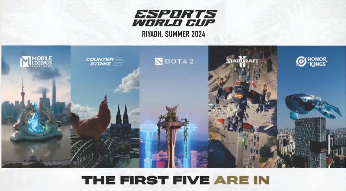 First 5 Games Named for the Esports World Cup | by Dark Willow | Feb ...