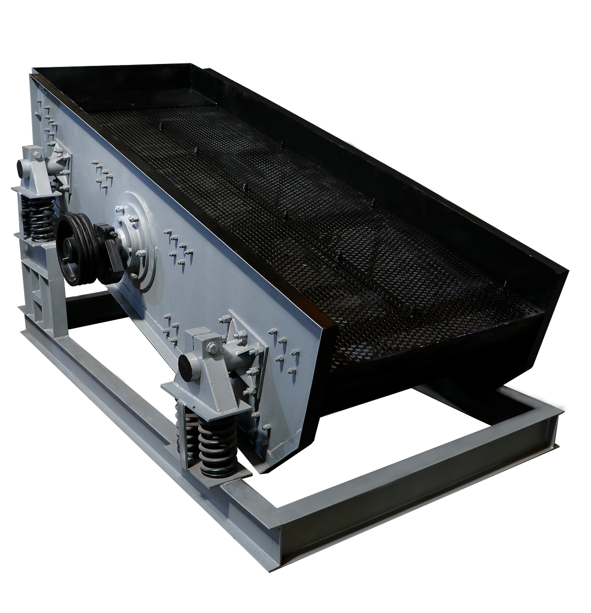 Eccentric Shaft type Vibrating Screen | Bhupindra Machines Pvt. Ltd ...