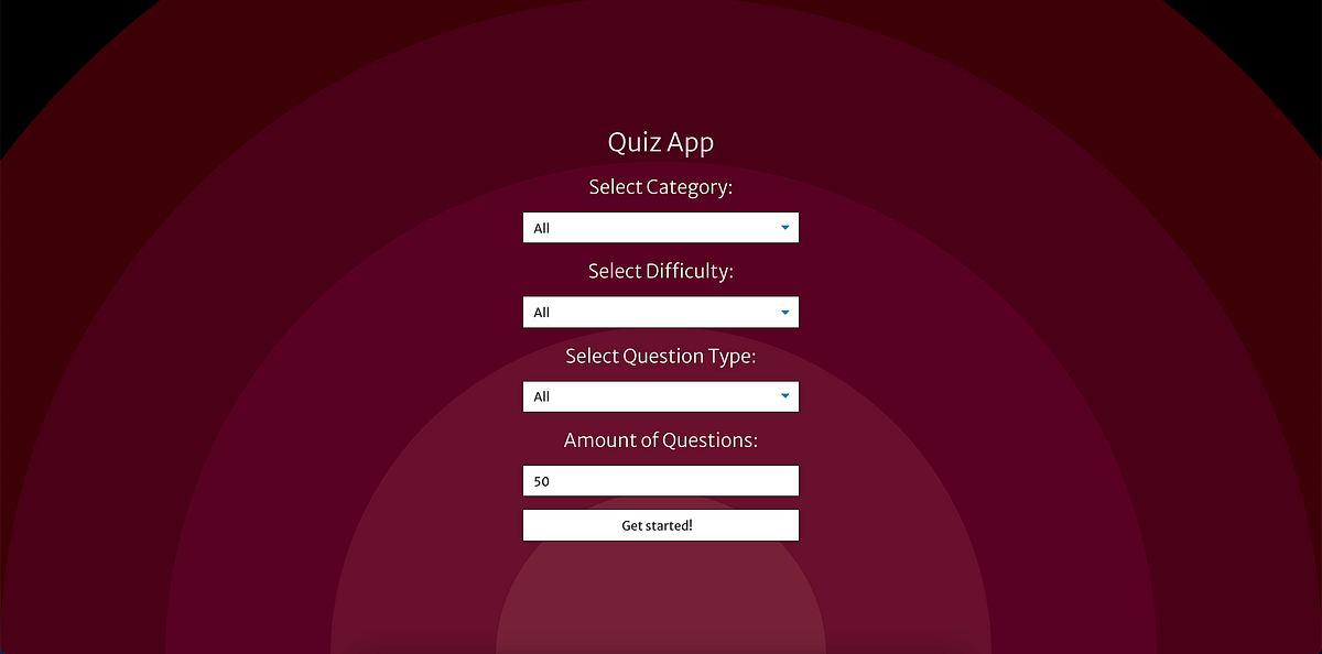 Building a Simple Quiz App Using a Rest API, React, and Redux | by Emily Wheatcroft | Geek ...