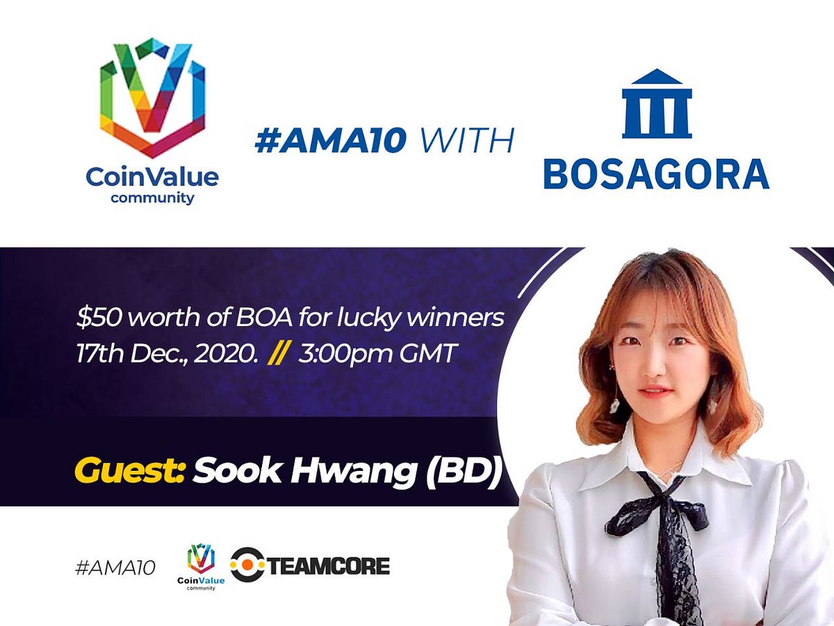 CoinValue Community #AMA10 With BOSAGORA — Recap | by CoinValue | Medium
