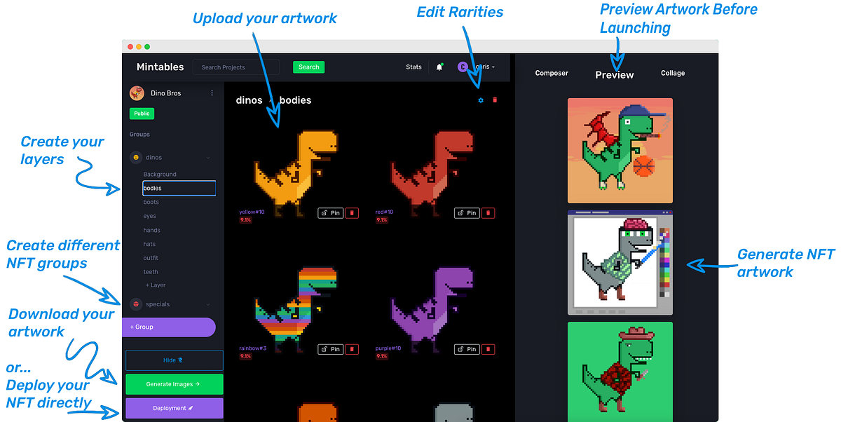 Create NFT Collection | Mintables.club - Clubmintables - Medium