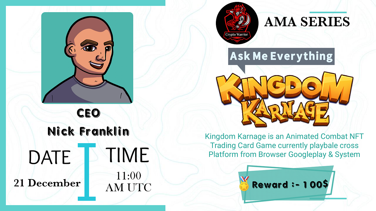 AMA RECAPE. 20 December, 2021 Crypto Warrior We… | by Crypto Warrior ...