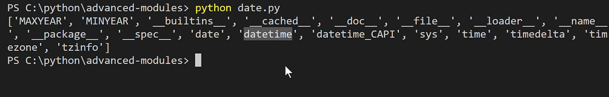 Python’da Datetime Modülü. Modül içerisindeki tüm classları import ...