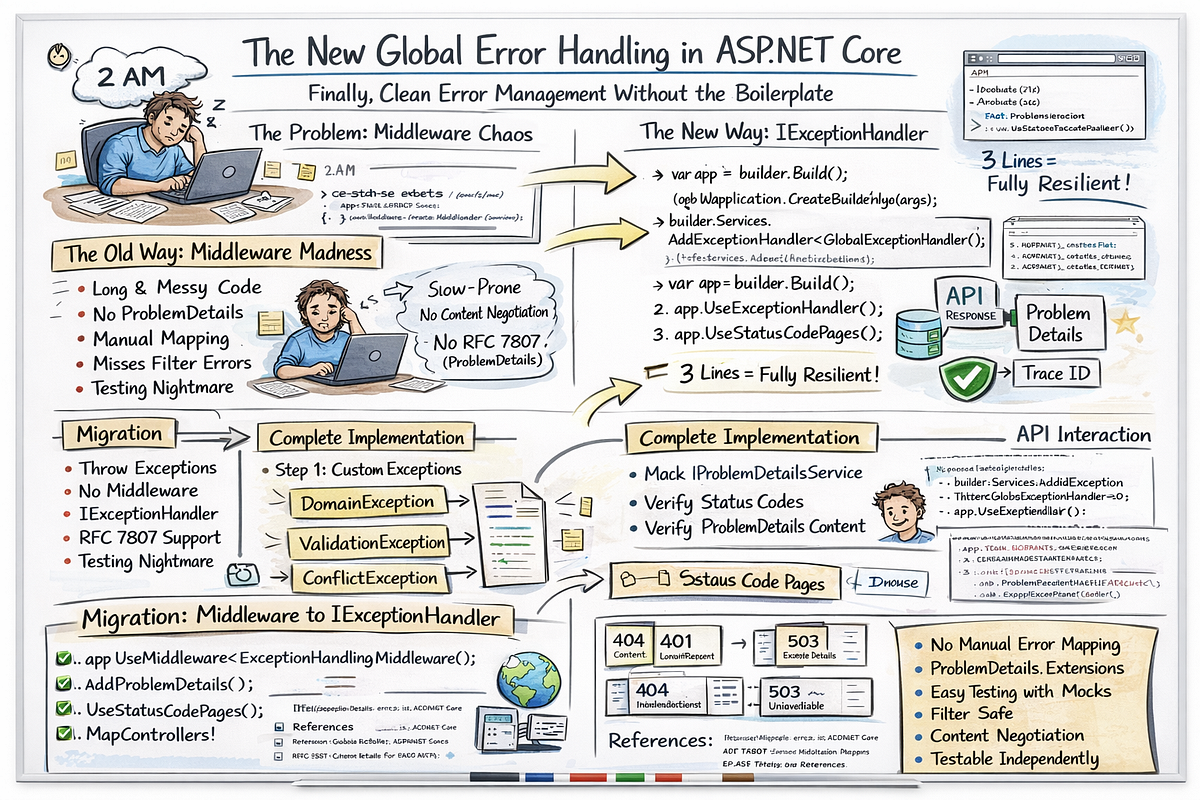 The New Global Error Handling in ASP.NET Core | by Mori | Stackademic
