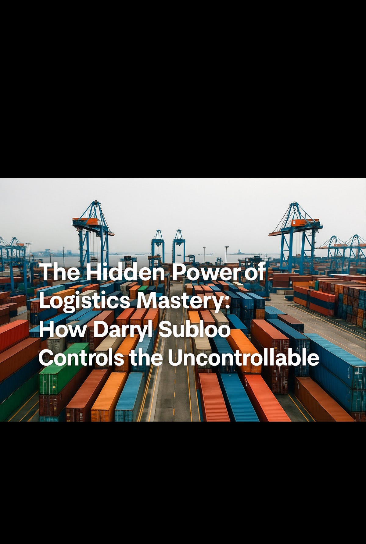 The Hidden Power of Logistics Mastery: How Darryl Subloo Controls the Uncontrollable | by ...