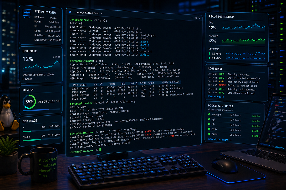 Linux Commands Cheat Sheet (2026): 50 Essential Commands Every DevOps ...