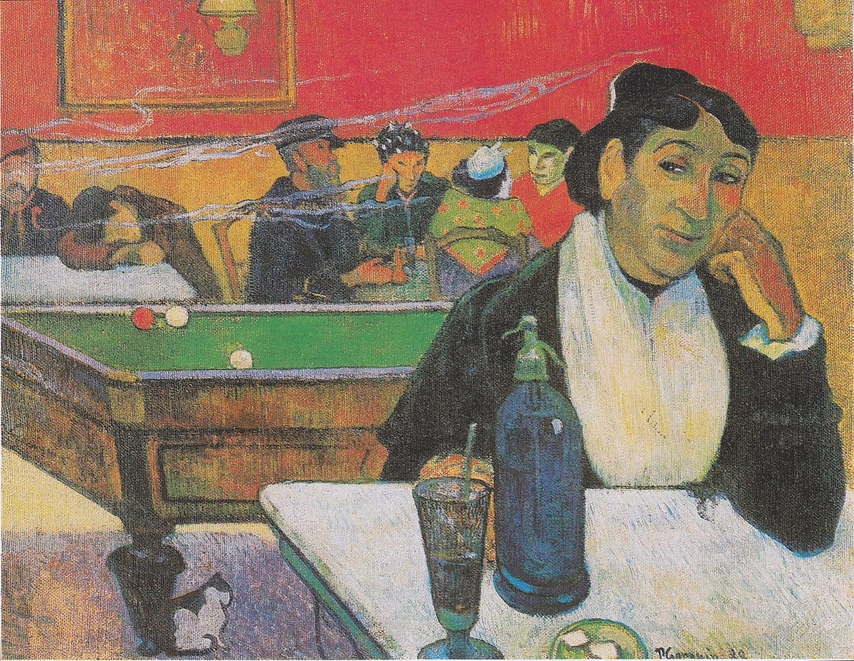 Coffee shop as art gallery. As with art`tis prepared, so you should ...