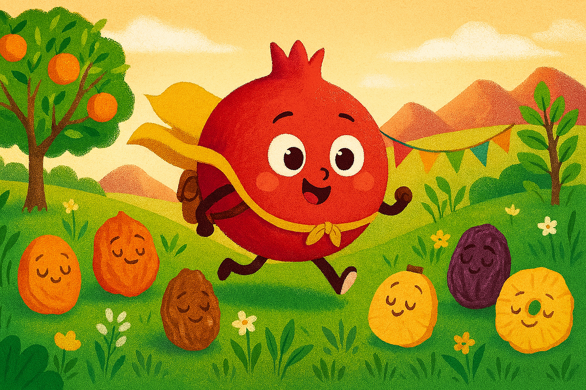 Pomi the Brave Pomegranate: A Juicy Journey to the Land of Dried Fruits ...
