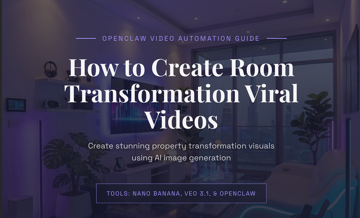 How I Create Viral Room Transformation Videos with OpenClaw🦞 | by ...
