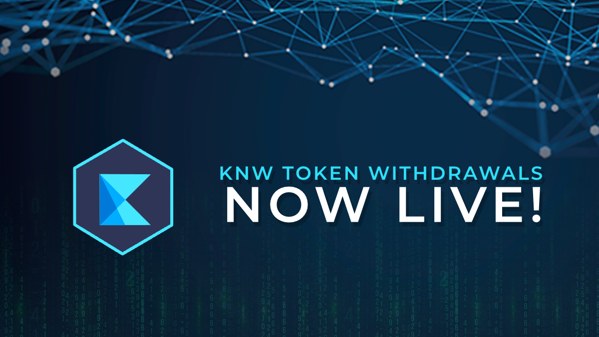 Knowledge Account — KNW Token Withdrawals Now Live! | by Knowledge.io ...