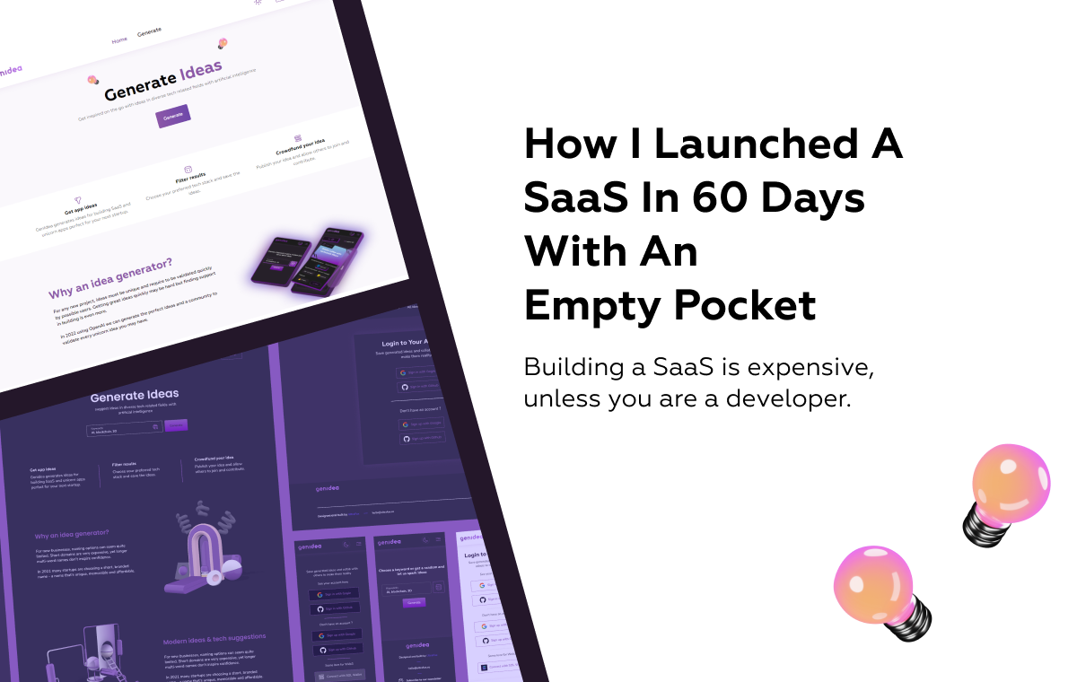 How I Launched a SaaS in 60 Days with an Empty Pocket | by Alex Streza ...