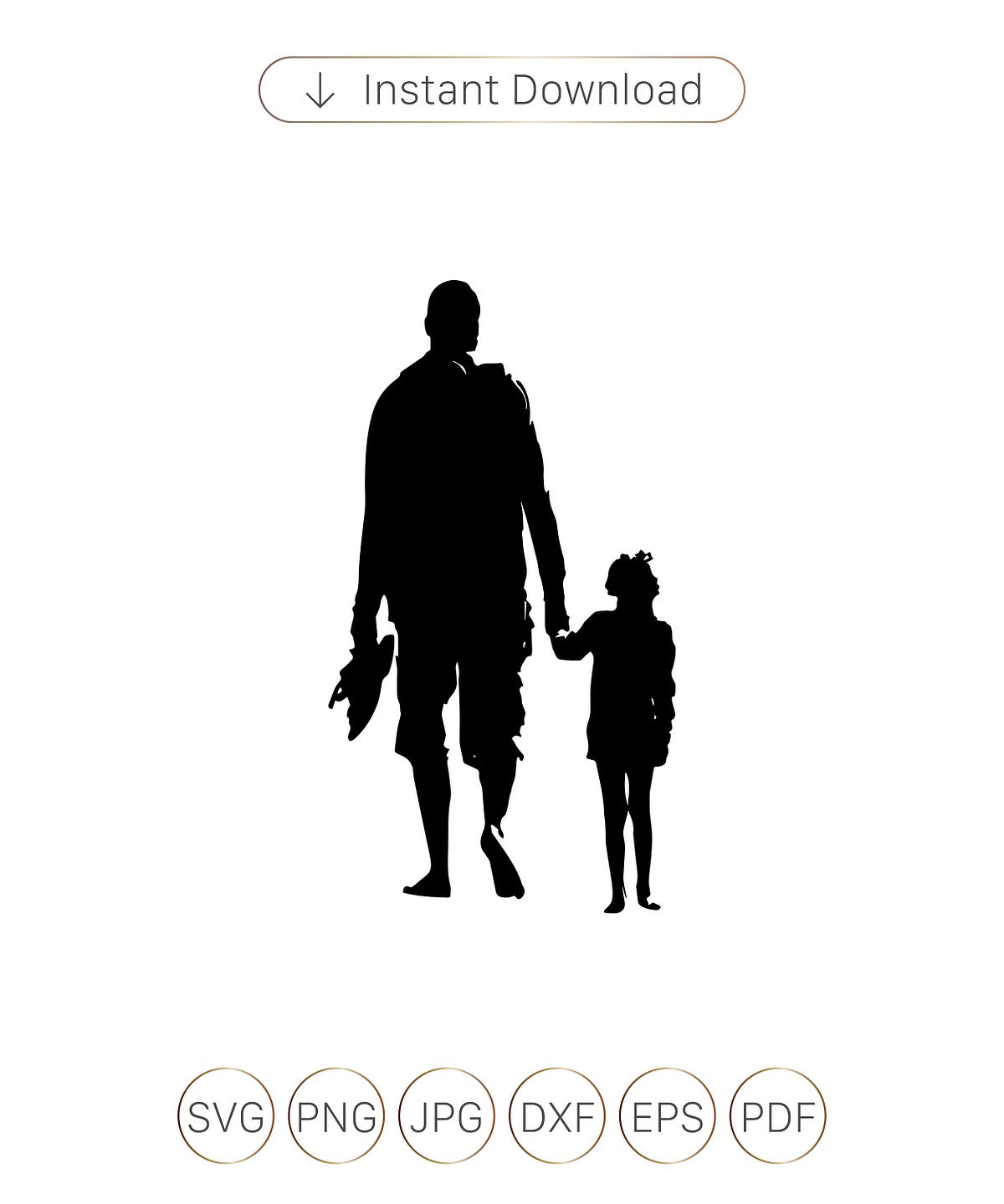 Father and daughter svg,Father and daughter silhouette,Father and ...