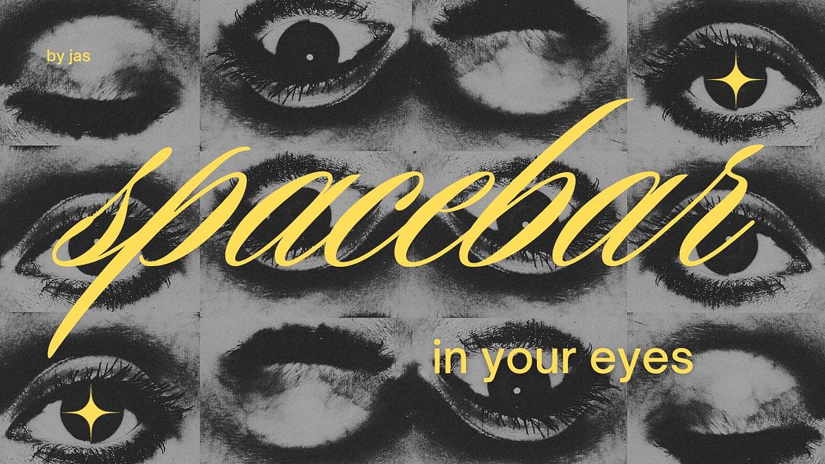 How to turn your👀s into Space Bars | by Jaswant Dineshkumar | Medium