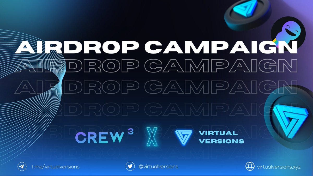 Virtual Versions // $VV Crew3 Airdrop | by Unus labs | Medium