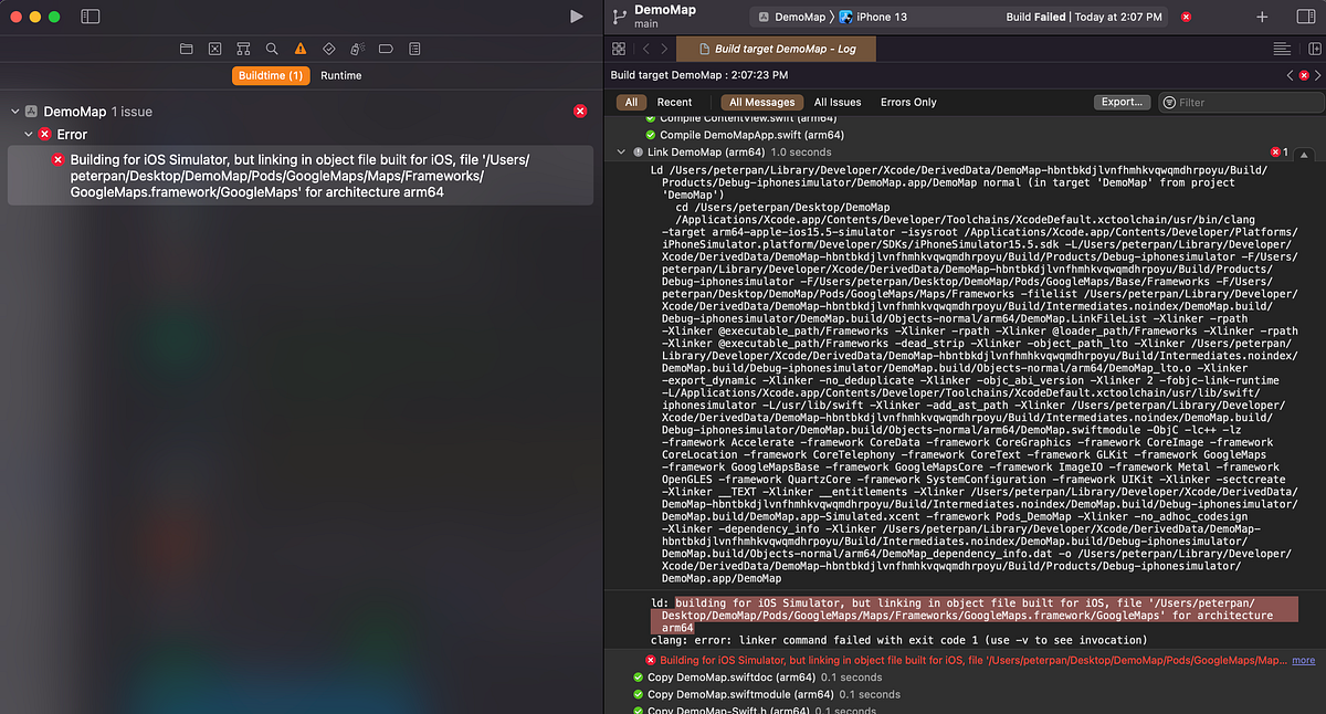 模擬器無法執行 App 的 architecture arm64 問題 - 彼得潘的 Swift iOS App 開發問題解答集 - Medium