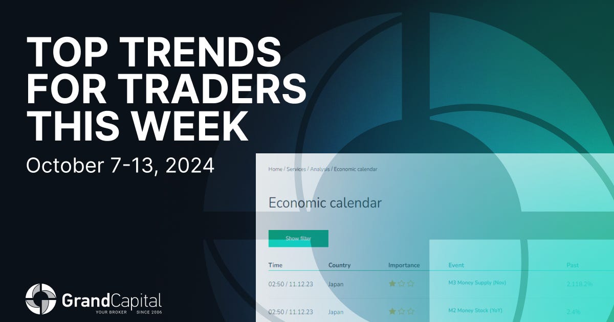 TOP TRENDS FOR TRADERS THIS WEEK. October 7–13, 2024 | by Grand Capital ...