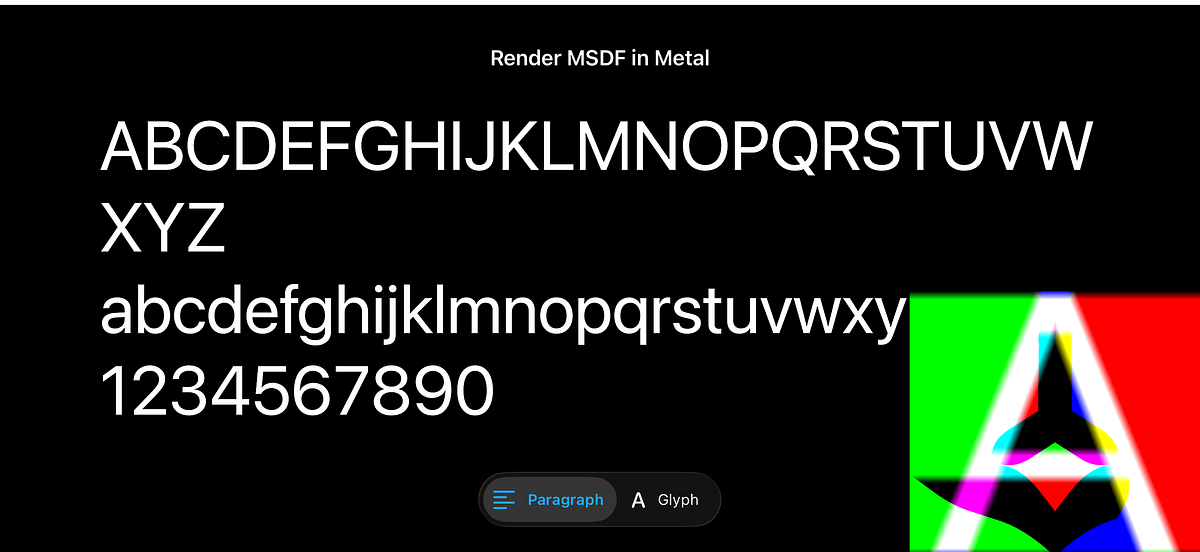 Performant, Crisp Text Rendering in Metal with Multi‑Channel Signed ...