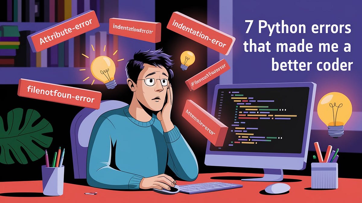 7 Python Errors That Made Me a Better Coder | Python in Plain English
