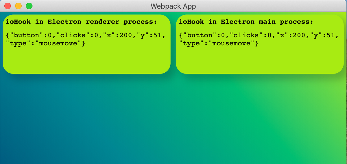 ioHook + Electron + Webpack integration | by Ievgenii Spitsyn (E. Fogwalker) | Nerd For Tech ...