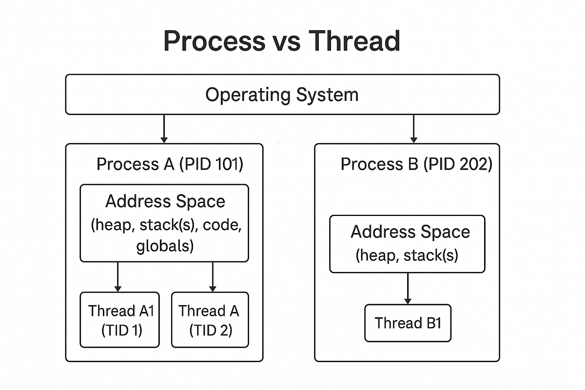 Process vs. Thread — A Practical Guide for Interviews | by Double Pointer | Tech Wrench | Medium