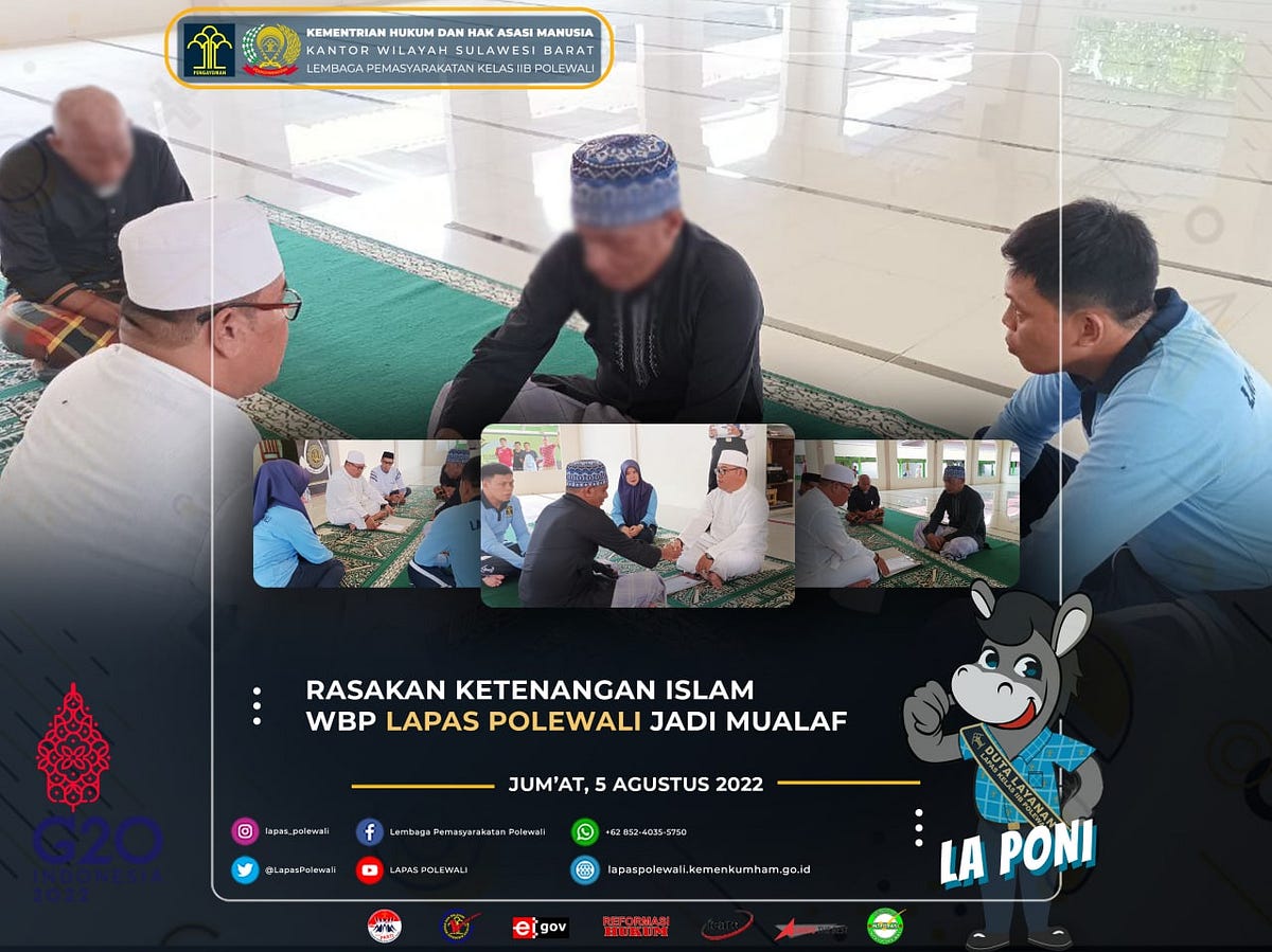Rasakan Ketenangan Islam, WBP Lapas Polewali Jadi Mualaf | by LAPAS ...