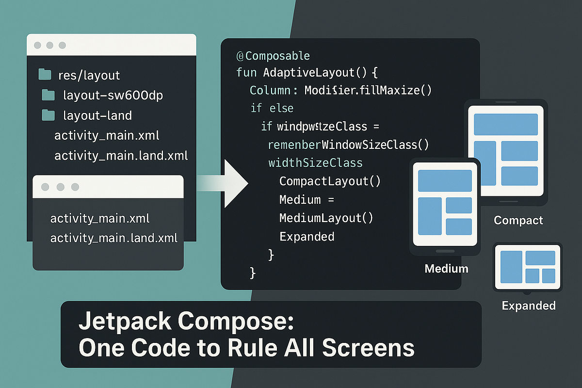 Forget XML Qualifiers: How to Master Screen Sizes in Jetpack Compose | by aarti singla | Jul ...