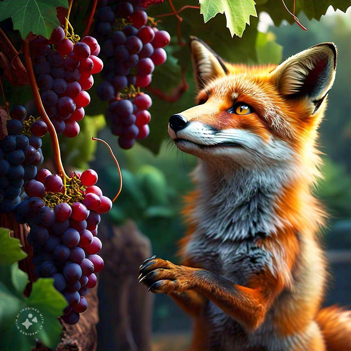 Fox and the grapes. The grapes are sour | by Yousof Writes | Medium