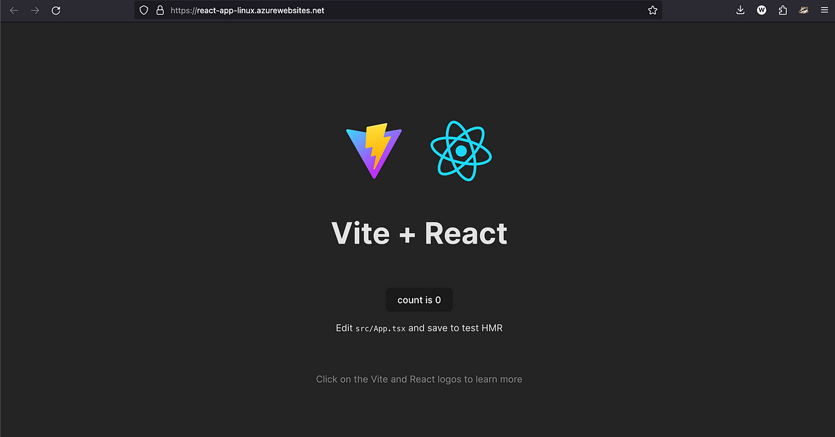 How To Deploy A Vite React App To Azure App Service Using Ci Cd Pipelines Github Actions By