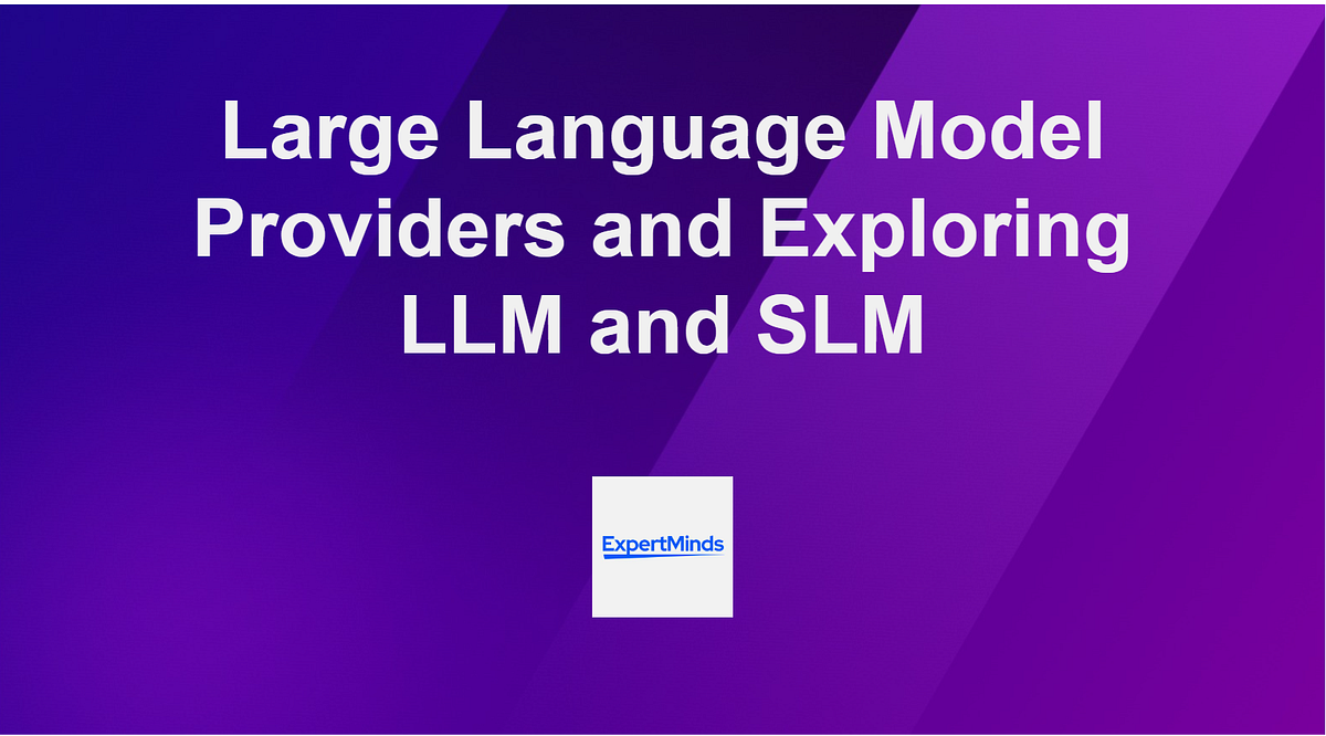 Large Language Model Providers and Exploring LLM and SLM | by Amit Naik | ExpertMinds | Sep ...
