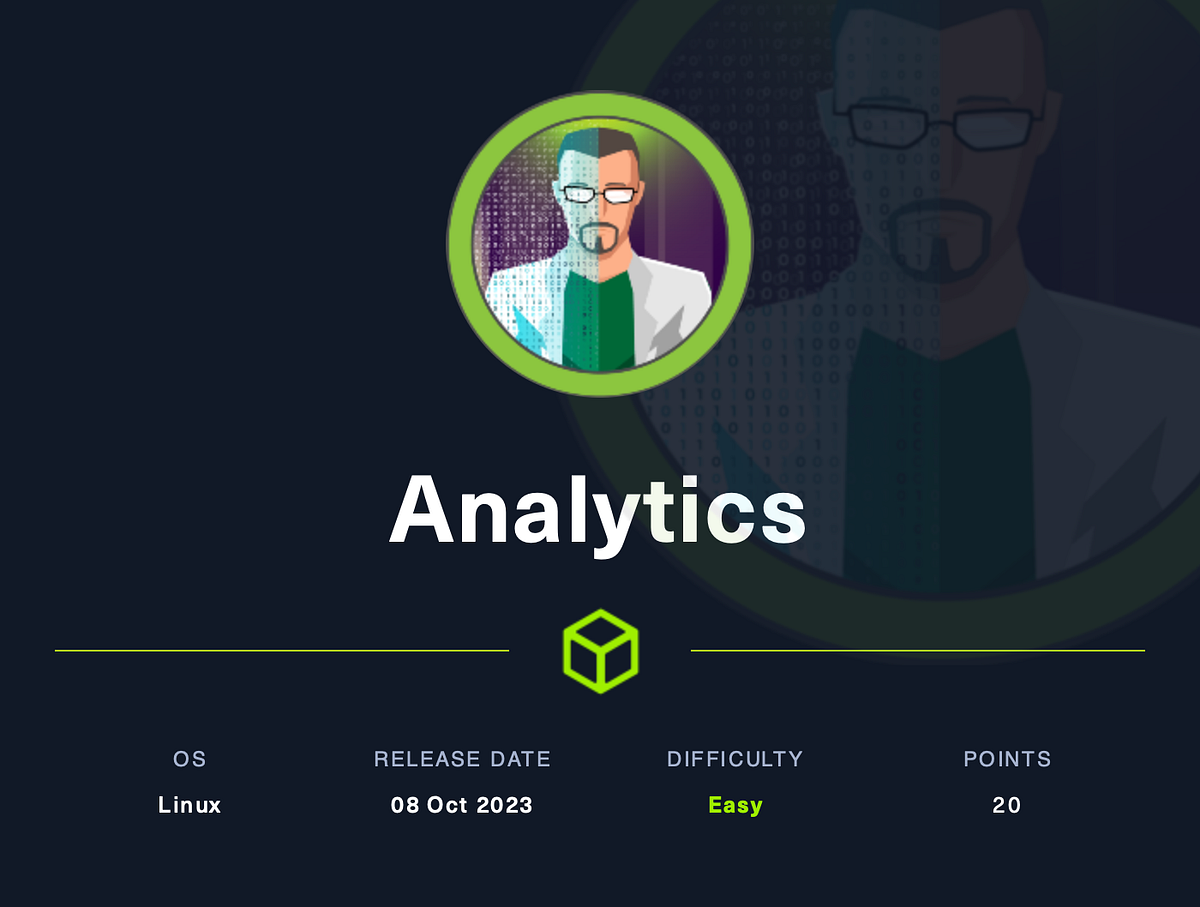 HackTheBox Analytics. I started the machine got the IP and… | by Tanish Saxena | Medium