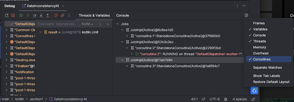 Debugging Coroutines in IntelliJ and Android Studio | by Amanda Hinchman | ProAndroidDev