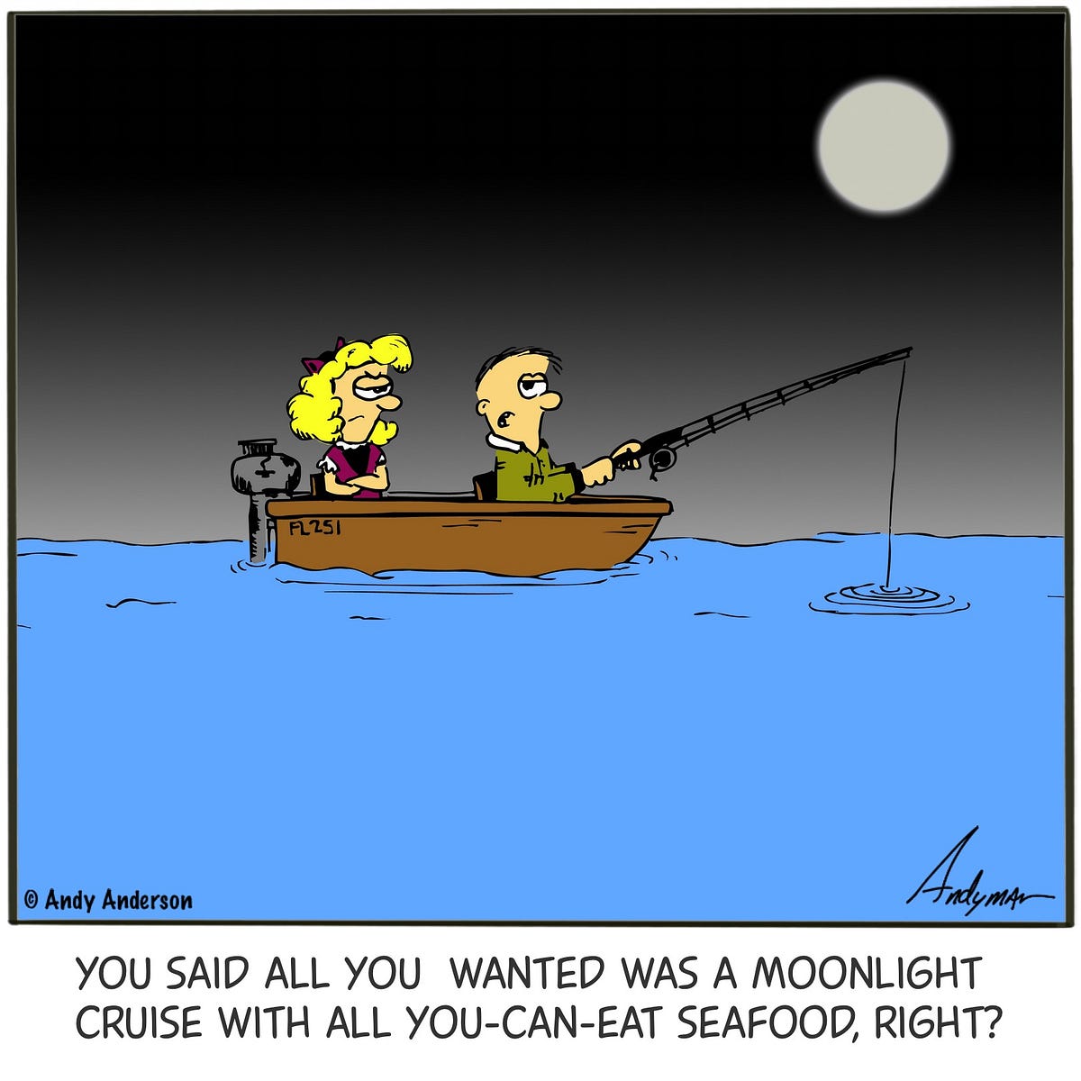 Funny single panel cartoon about cruising by Andy Anderson | Andy ...