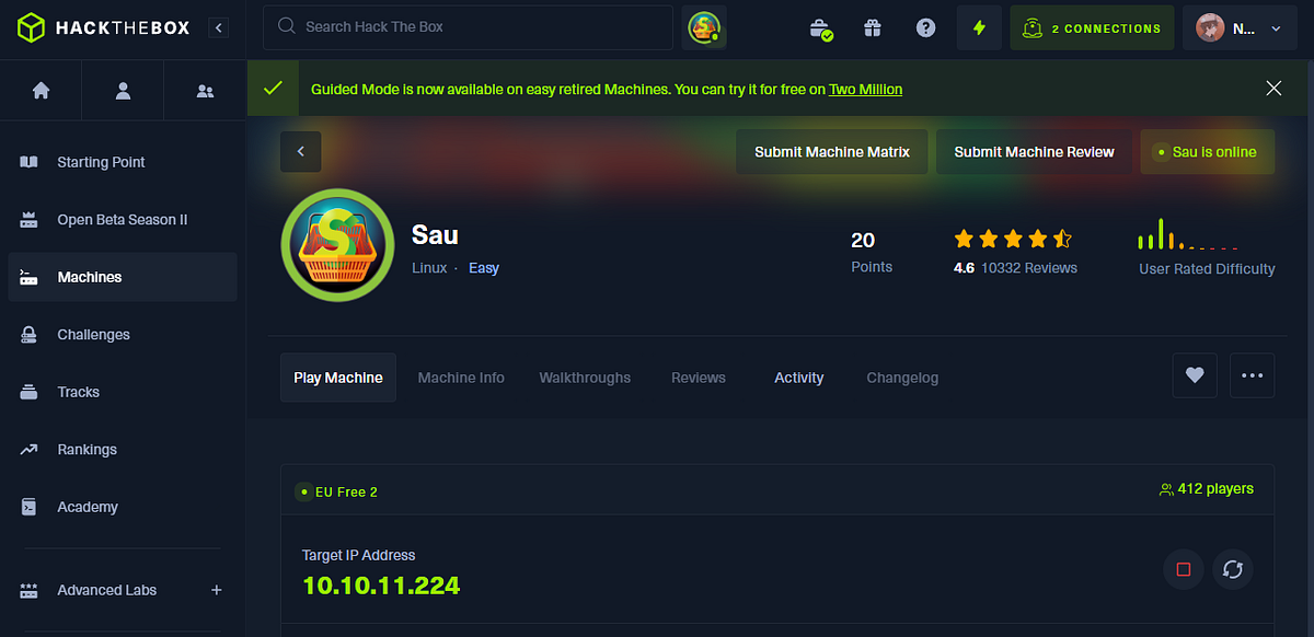 Sau HTB WriteUp. Write Up about HTB machine | by 0xNanashi | Medium