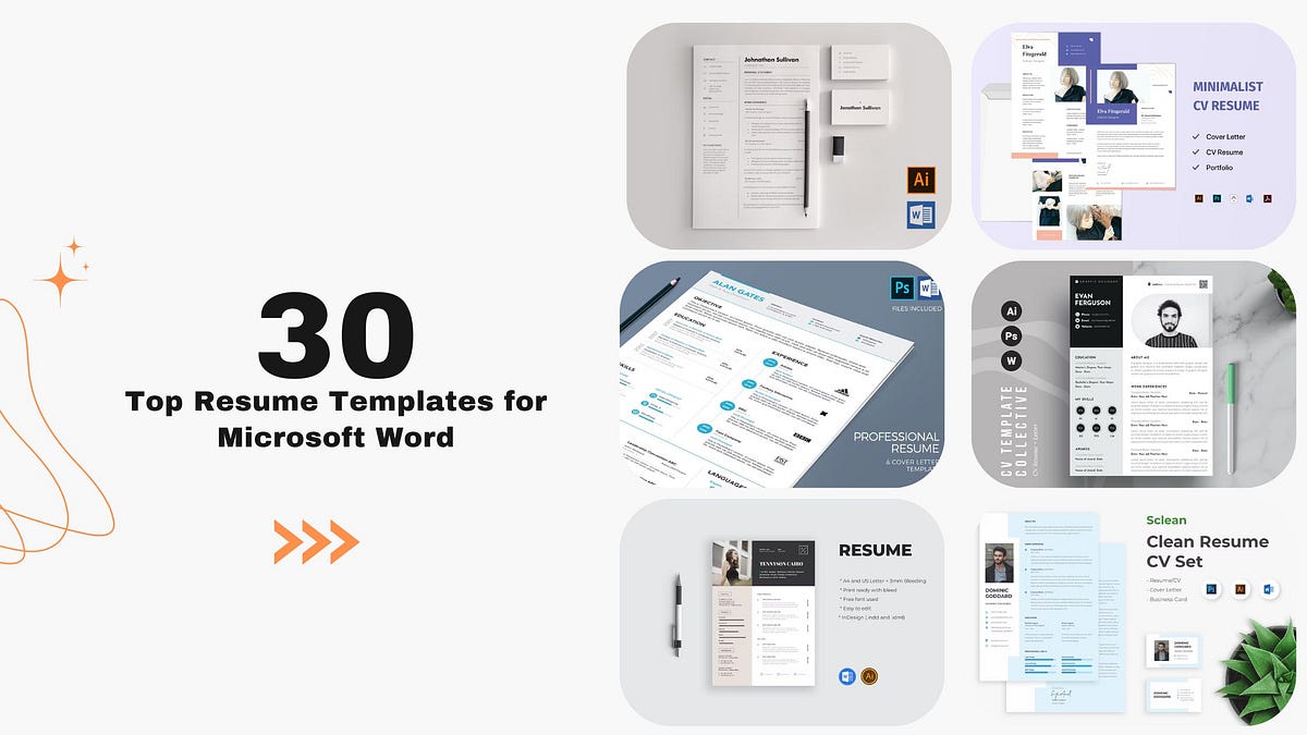 30 Top Resume Templates for Microsoft Word | Bootcamp