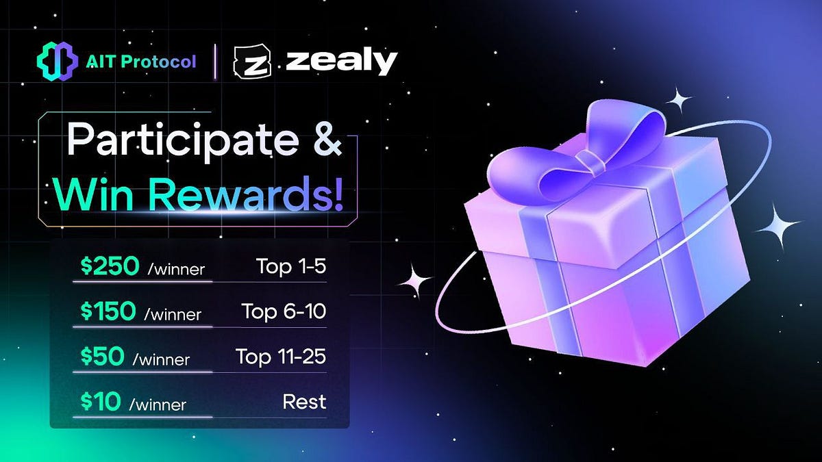 🔥AIT Protocol new Zealy event 💤Zealy event link : https://zealy.io/c/aitprotocol-7577/invite ...
