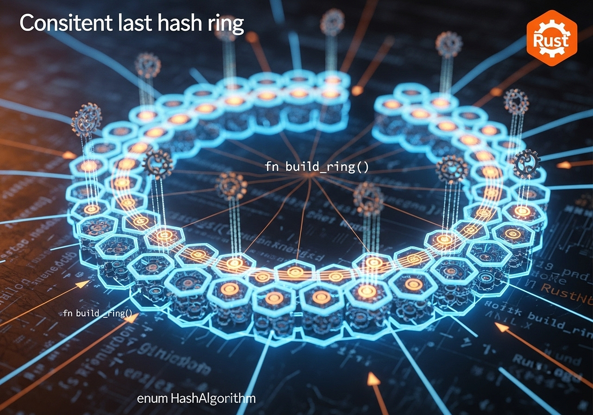 ⚙️ Building the Consistent Hash Ring from Scratch in Rust | by WeDev | Jul, 2025 | Medium