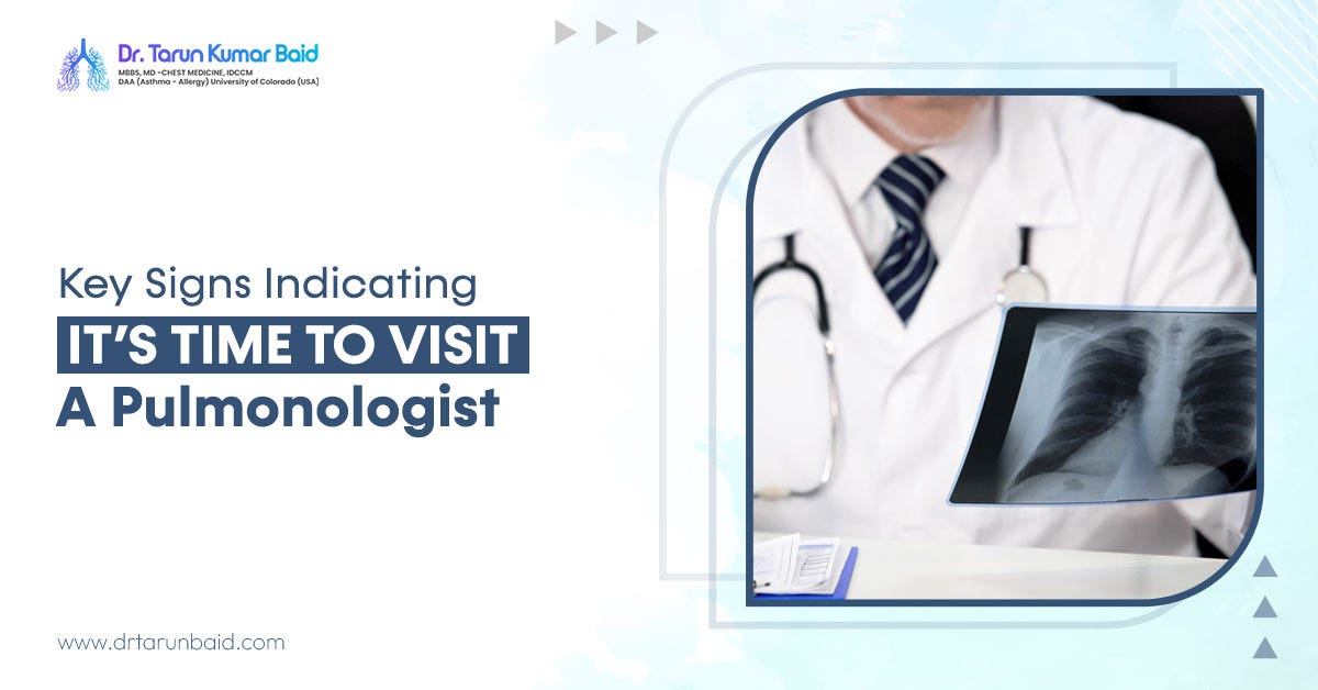 Key Signs Indicating It’s Time To Visit A Pulmonologist | by ...