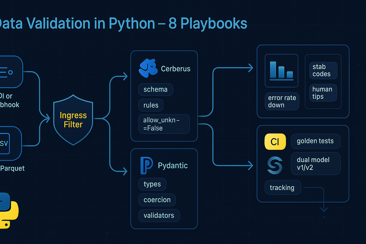 8 Data-Validation Playbooks for Python That Don’t Break | by Thinking ...