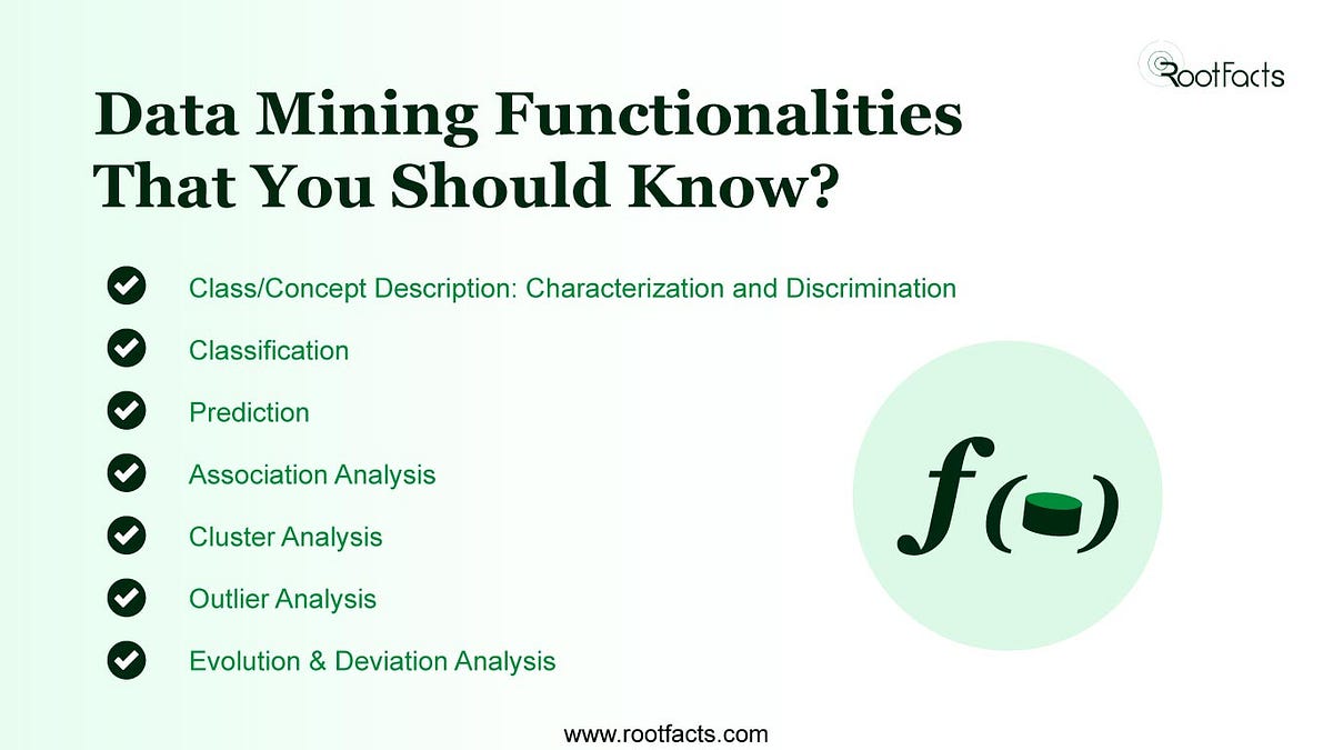 What are the Data Mining Functionalities That You Should Know? - Sophia ...