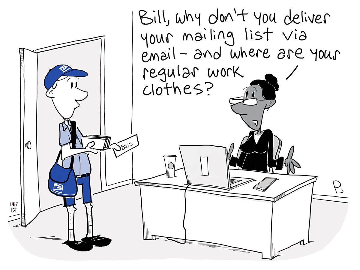 Funny Mailman Cartoon