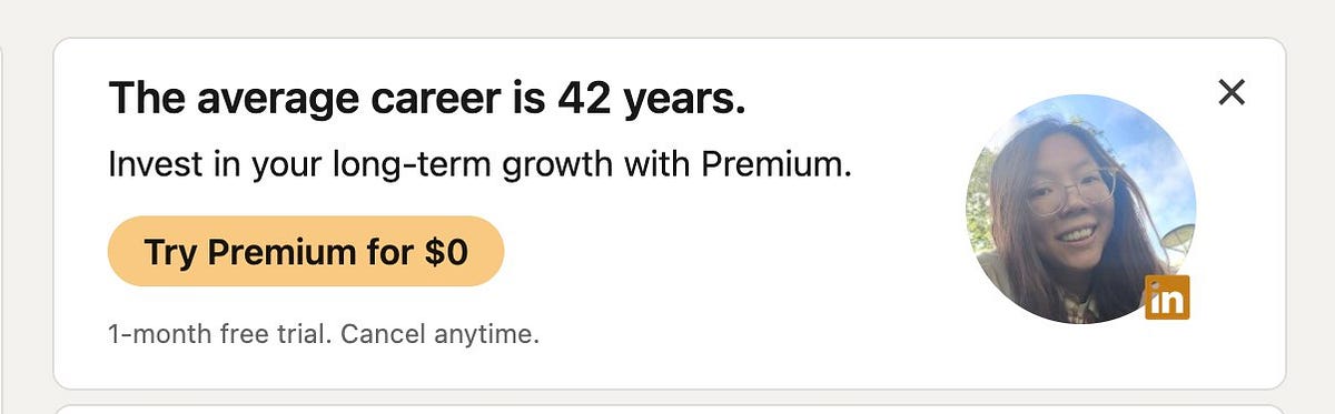 LinkedIn tells me the average career spans 42 years, I beg to disagree ...