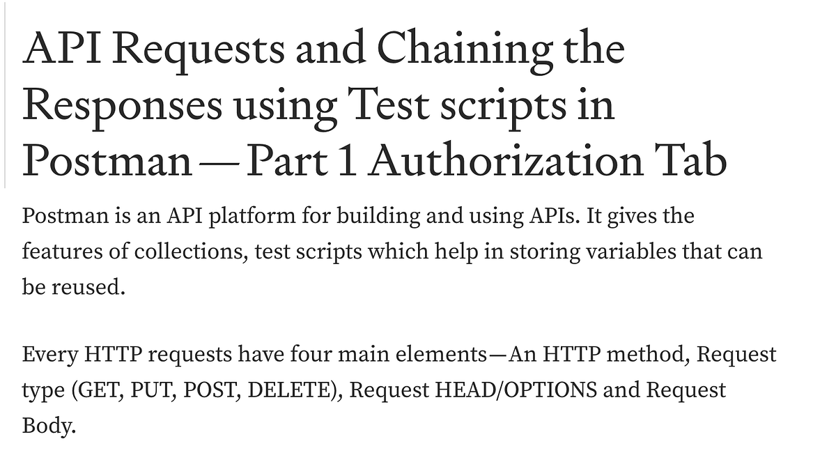 API Requests and Chaining the Responses using Pre Request and Test ...