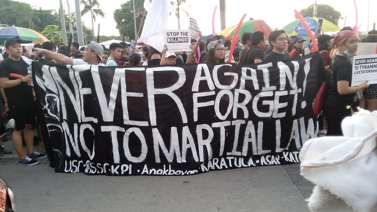 #NeverAgain protest commemorates Martial Law | by Group One: The ...