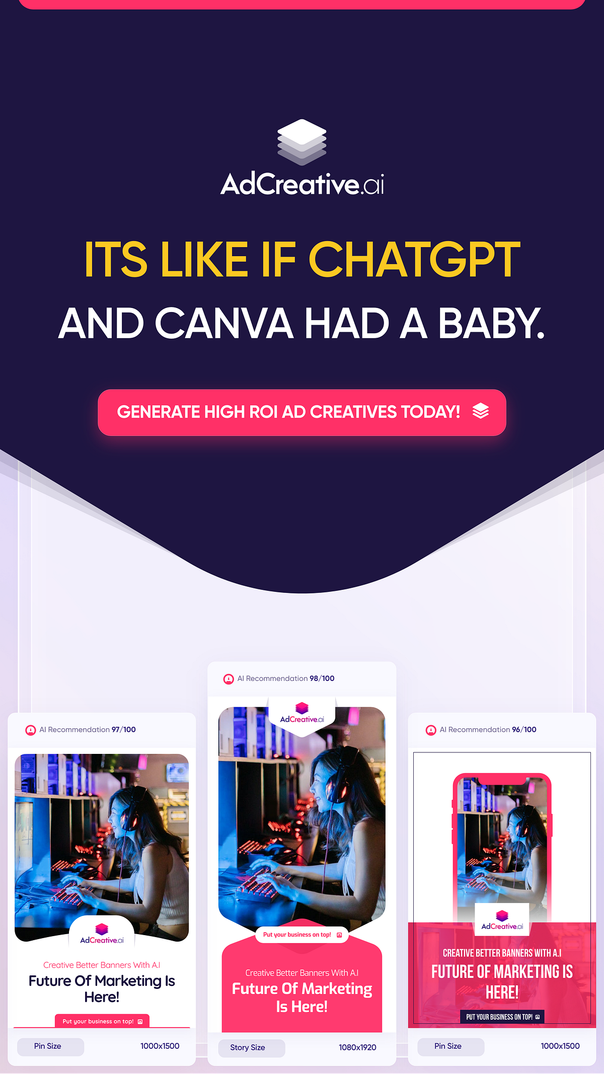 Making ads is never been easier. With AdCreatives platform you can ...