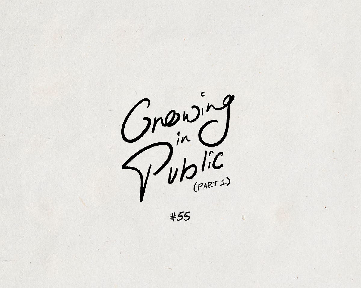 Growing in Public (Part 1) | Medium