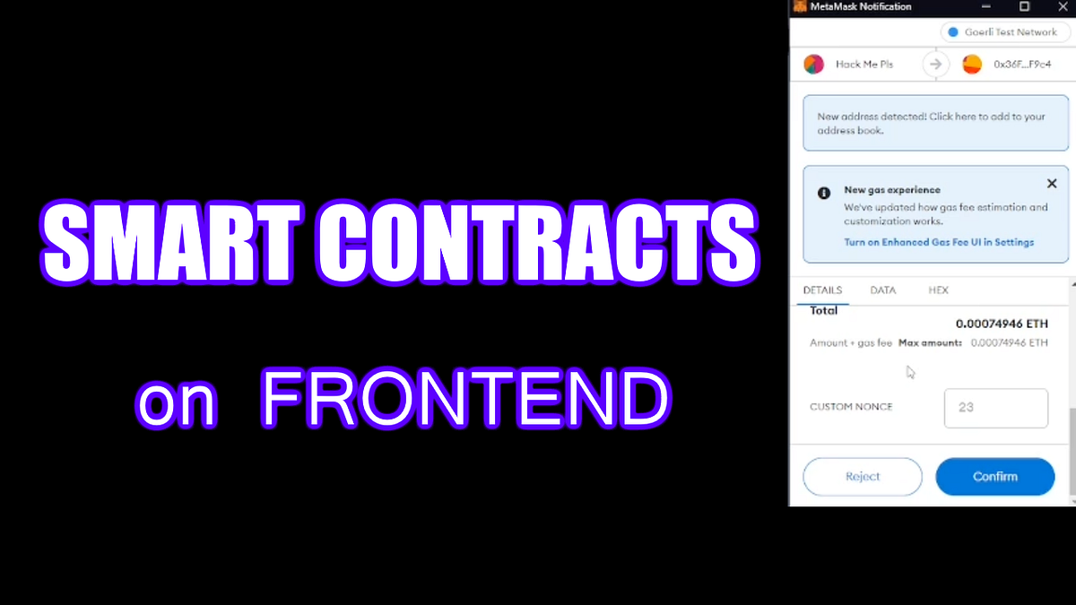 How to Use Smart Contracts on Frontend App | by Shmoji | Coinmonks | Medium