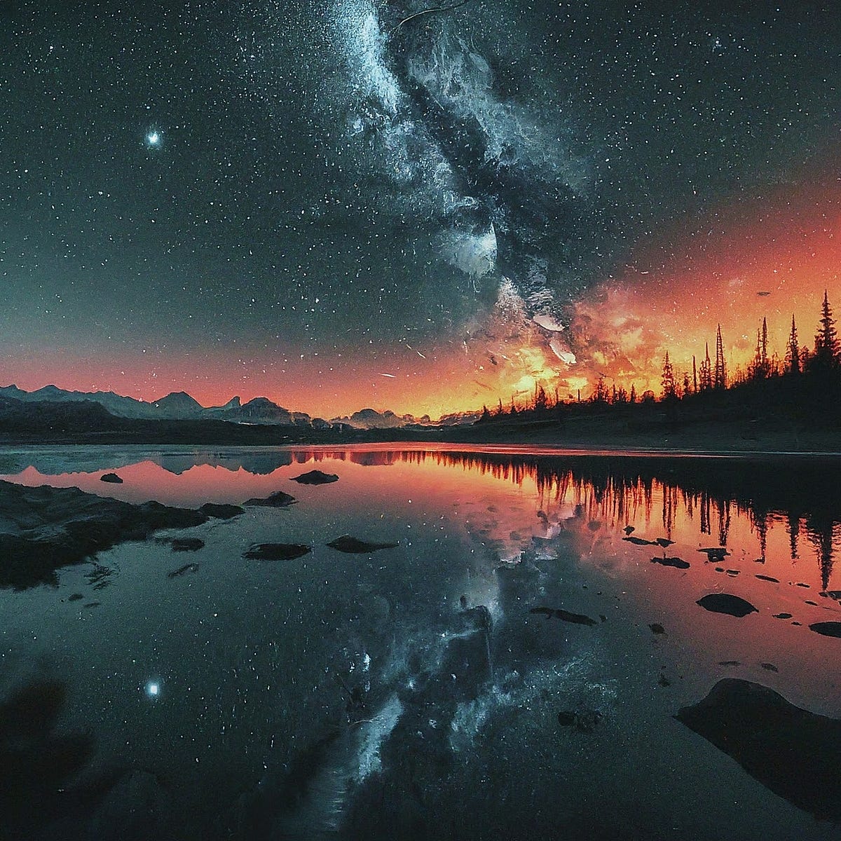 Starry Canvas, Infinite Night, Sparkled with Wonder - Blue Insights ...