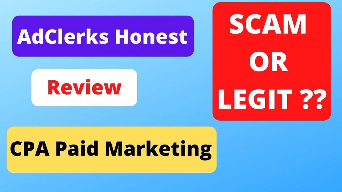 Adclerks Honest Review for CPA Paid Marketing or Advertiser - Abdullah Al Mamun - Medium
