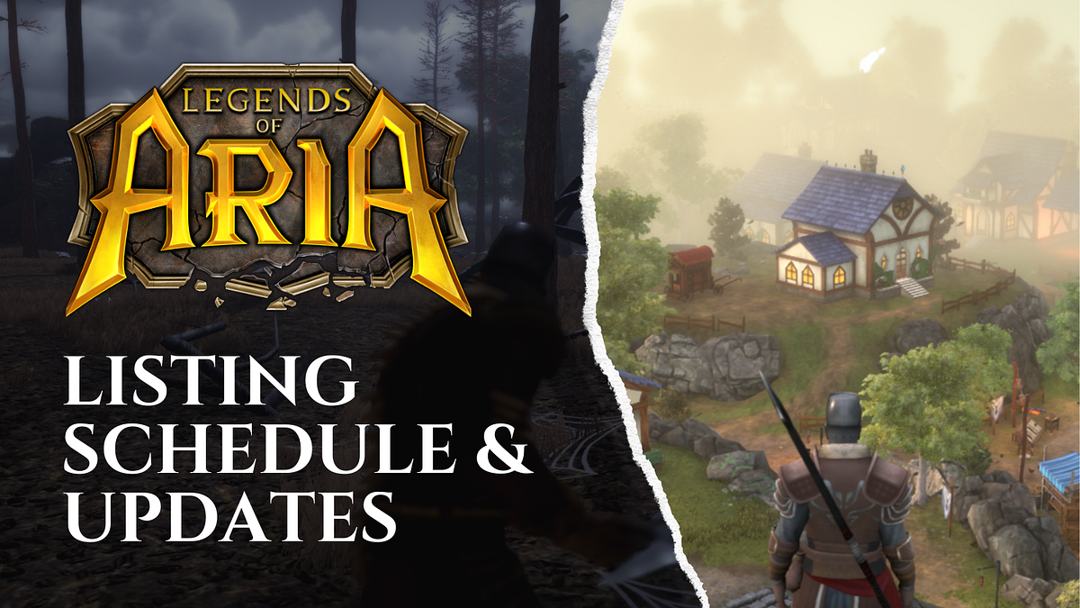 $ARIA Listing Schedule & Updates. Our greatest focus over the next few ...